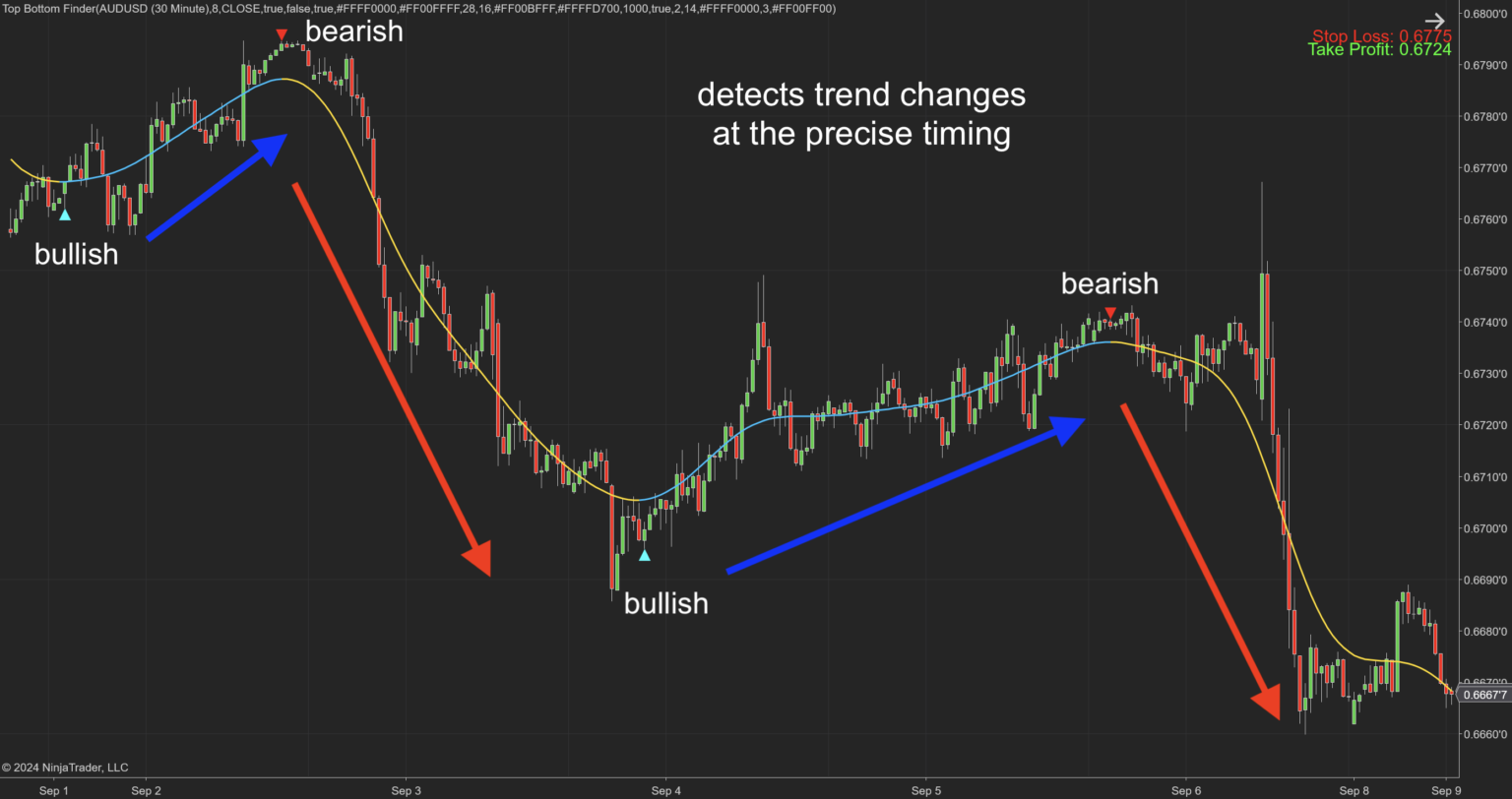 Top Bottom Finder NT8 Indicator - Craft Indicators