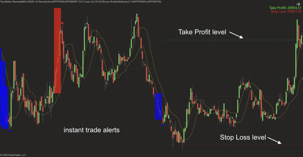 Top Bottom Reversal NT8 Indicator - Craft Indicators